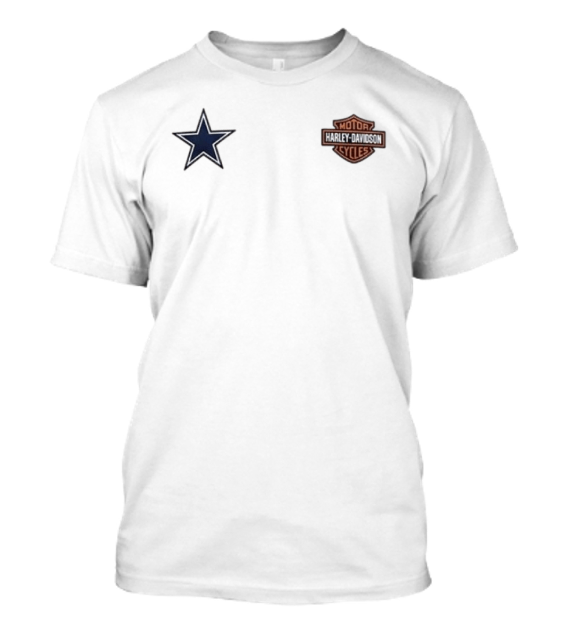 Dallas Cowboys Harley Davidson Ride Loud Sundays Roll Built For Game Day T-Shirt