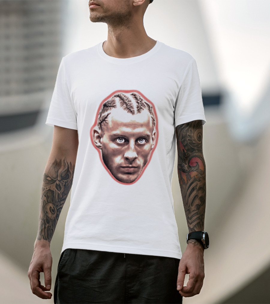 Paddy The Baddy Pimblett UFC MMA Fighter Portrait Braided Hairstyle T-Shirt