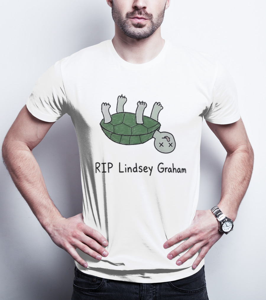 RIP Lindsey Graham Upside Down Turtle T-Shirt