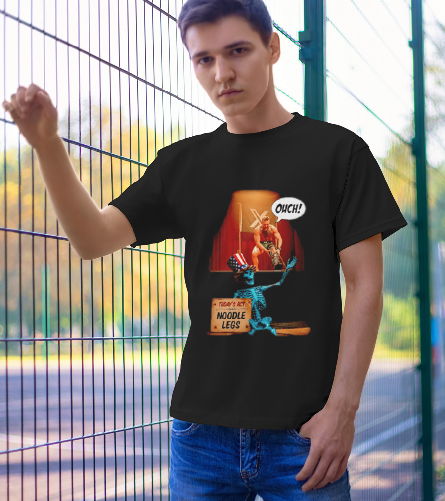 Conor McGregor One Minute Man Ouch Today's Act Noodle Legs Skeleton Comedy T-Shirt