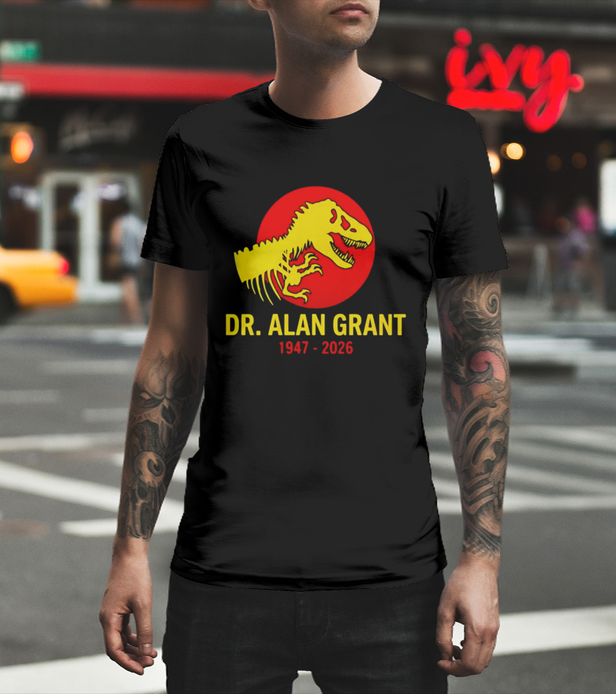 Dr. Alan Grant 1947 2026 Memorial Rex T-Shirt