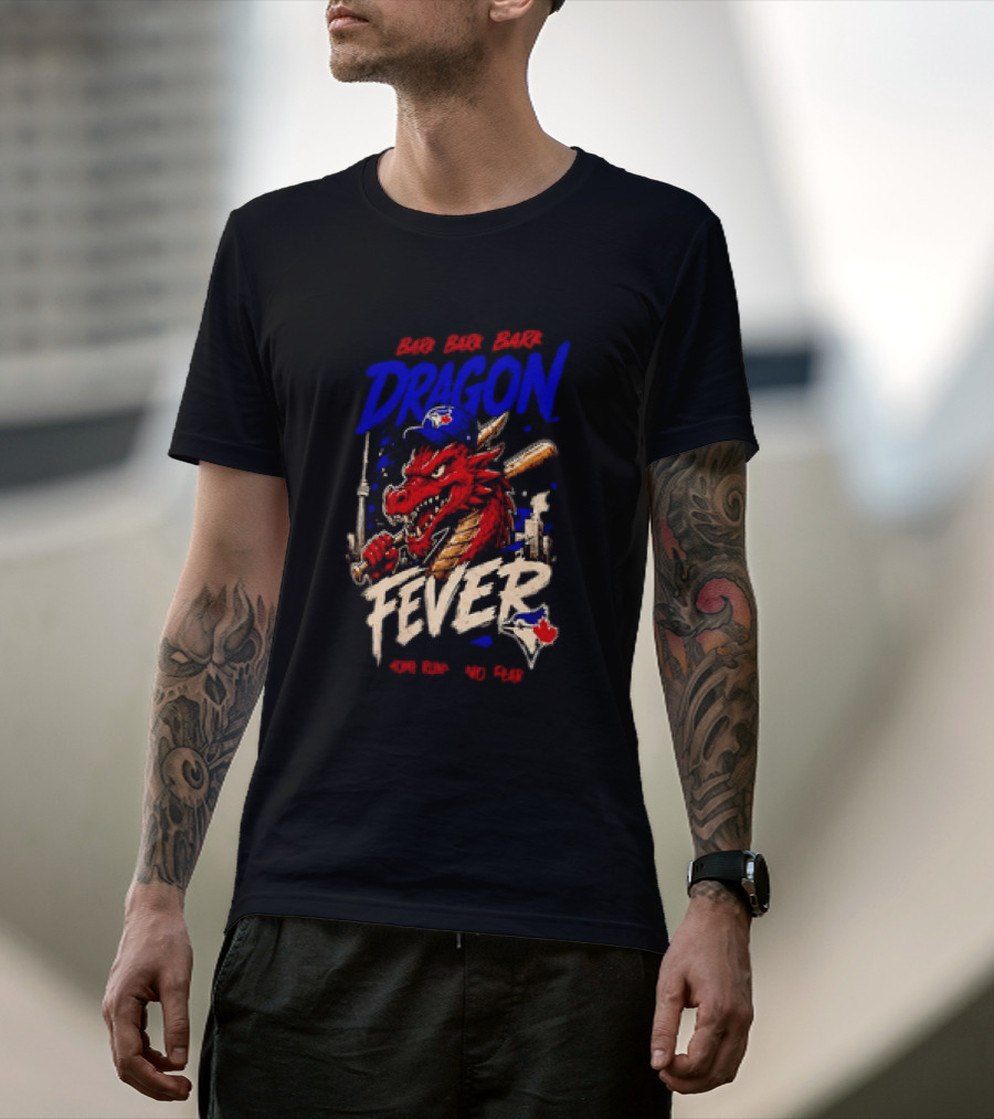 Brr Brr Brr Dragon Fever Toronto Blue Jays Baseball Red Dragon T-Shirt