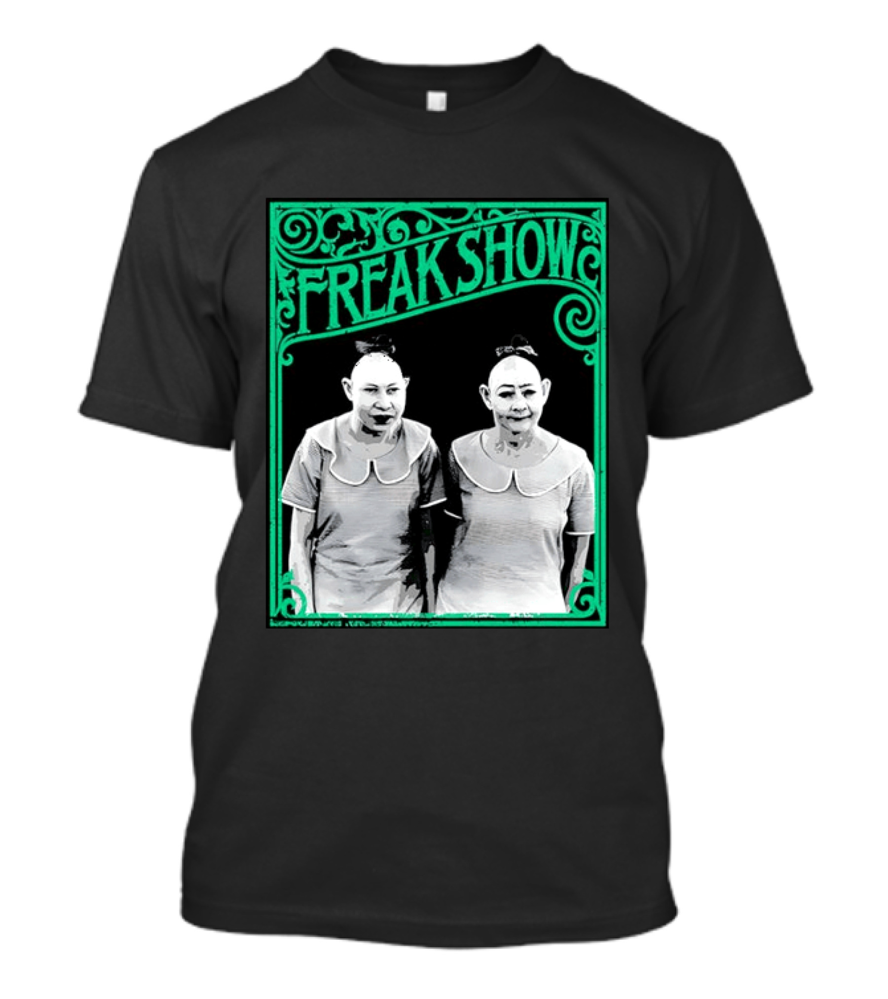 Freak Show Vintage Circus Sideshow Twins T-Shirt