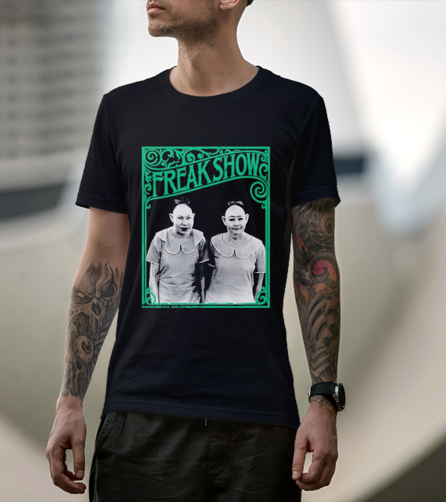 Freak Show Vintage Circus Sideshow Twins T-Shirt