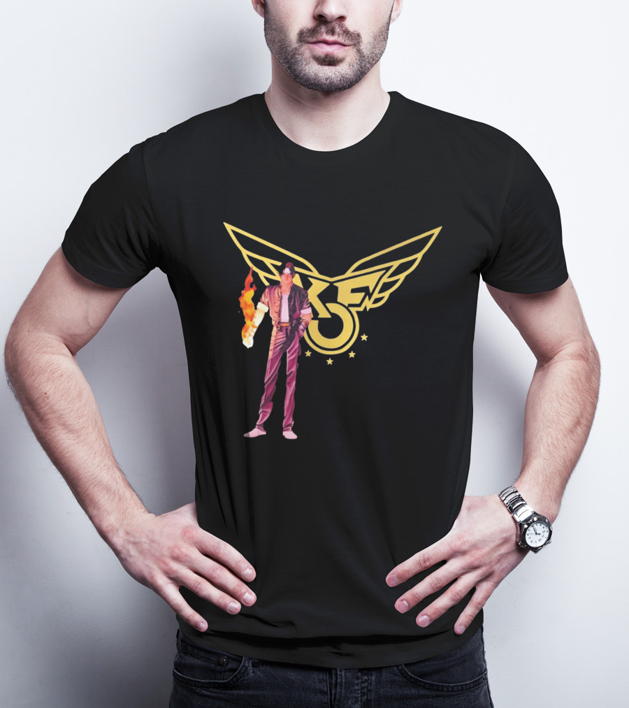 KOF Kyo Kusanagi Fire Power Iconic Wings T-Shirt
