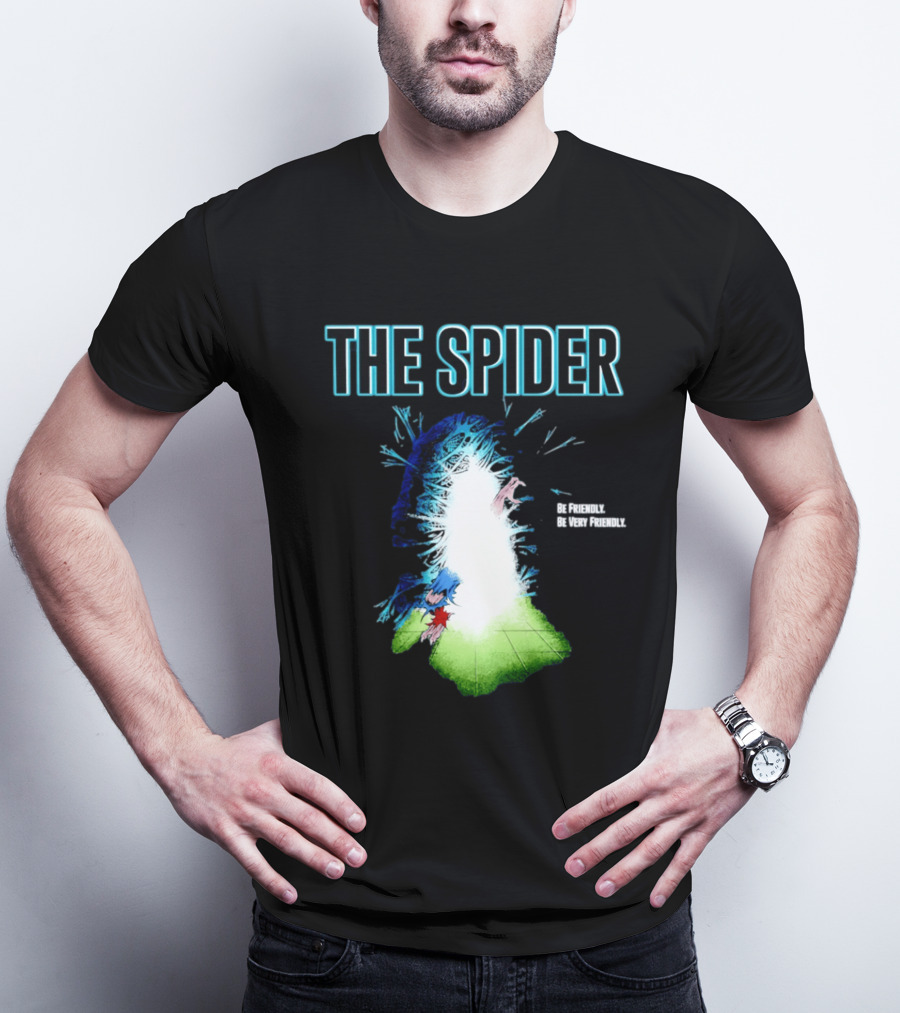 The Spider Be Friendly Be Very Friendly Comic Explosion T-Shirt
