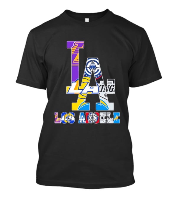 Los Angeles Lakers Clippers Kings Rams Chargers Fan Collection T-Shirt
