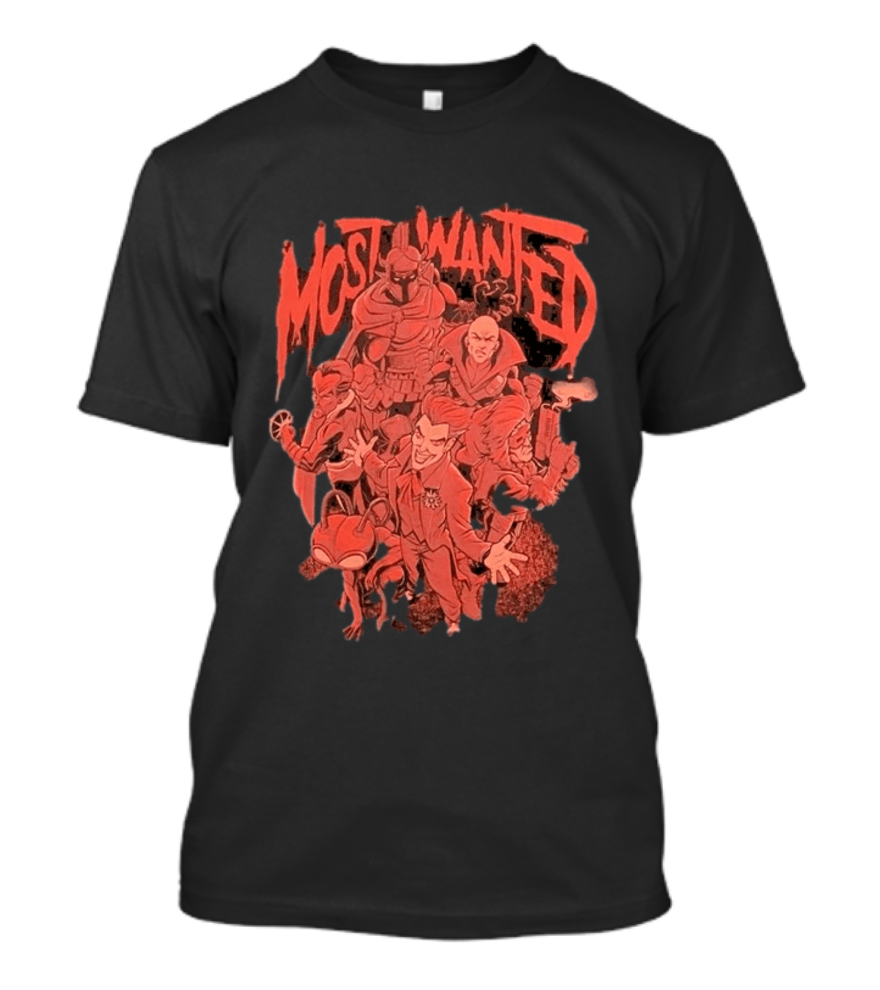 Funko DC Comics Most Wanted Villains Collection Joker Lex Luthor Harley Quinn Bane Catwoman Reverse Flash T-Shirt