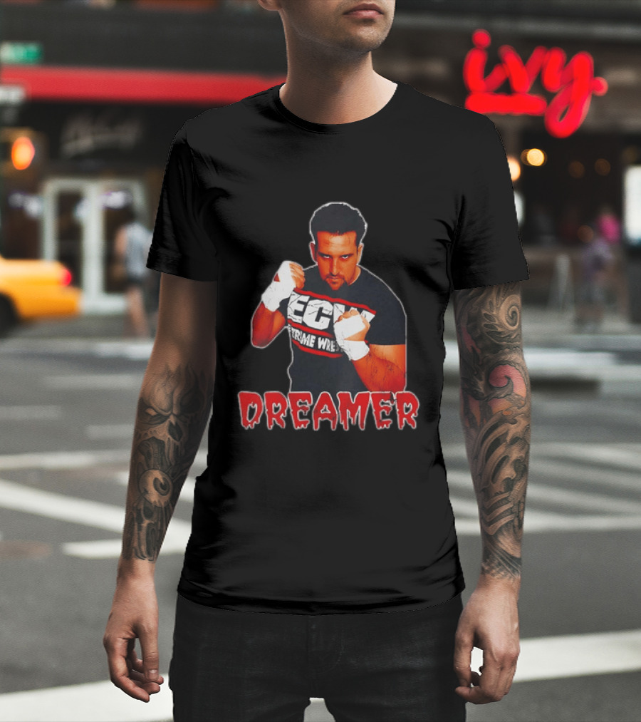 ECW Extreme Wrestling Tommy Dreamer Fighting T-Shirt