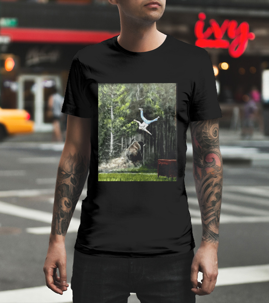 Raccoon Flaming Fart Chaos With Hippo And Unexpected Forest Flip T-Shirt