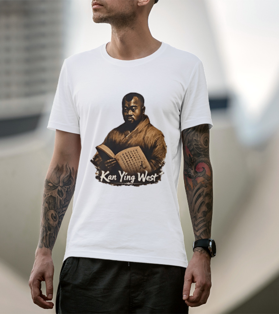 Kan Ying West Book Meme Kanye Mashup T-Shirt