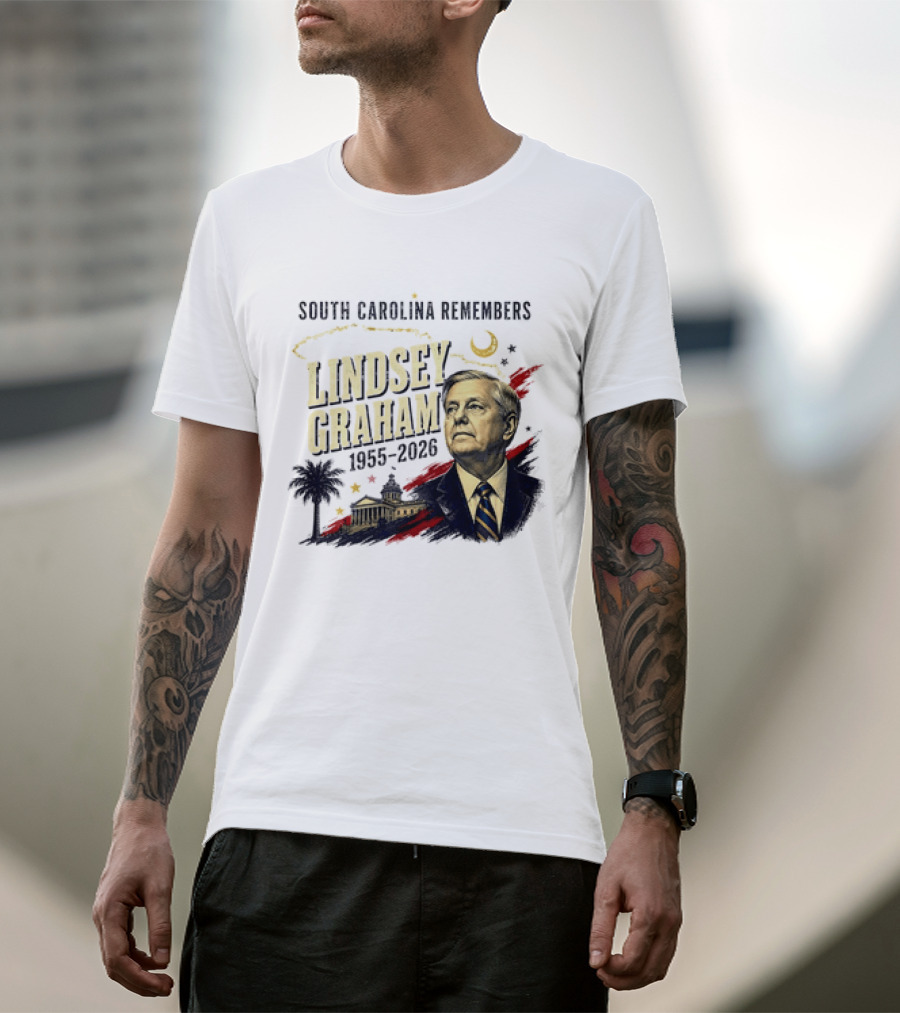 Lindsey Graham 1955 2026 South Carolina Remembers Moon Capitol T-Shirt