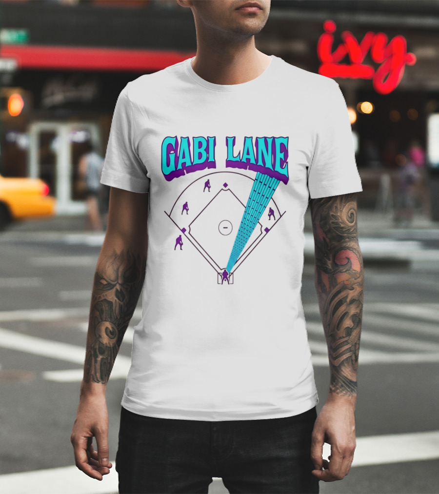 Gabi Lane Home Run Baseball Diamond T-Shirt