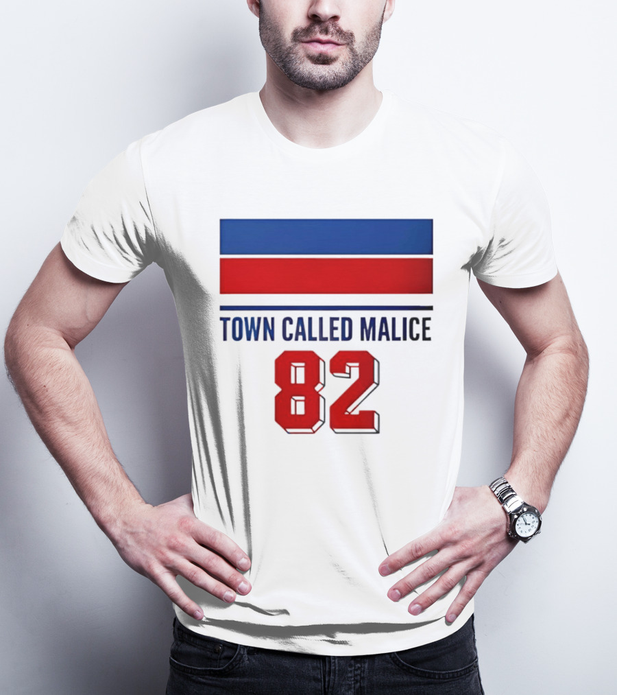 The Jam Town Called Malice 82 Red And Blue Bars T-Shirt