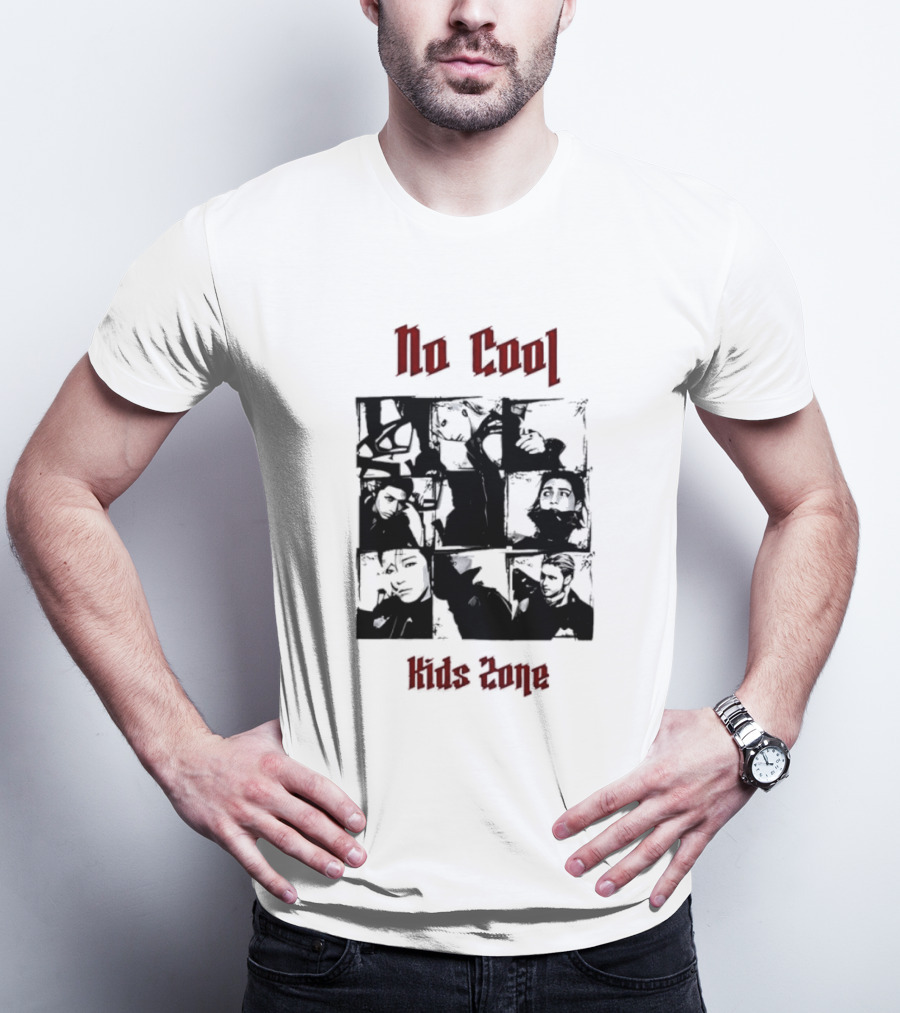 No Cool Kids Zone Photo Collage T-Shirt