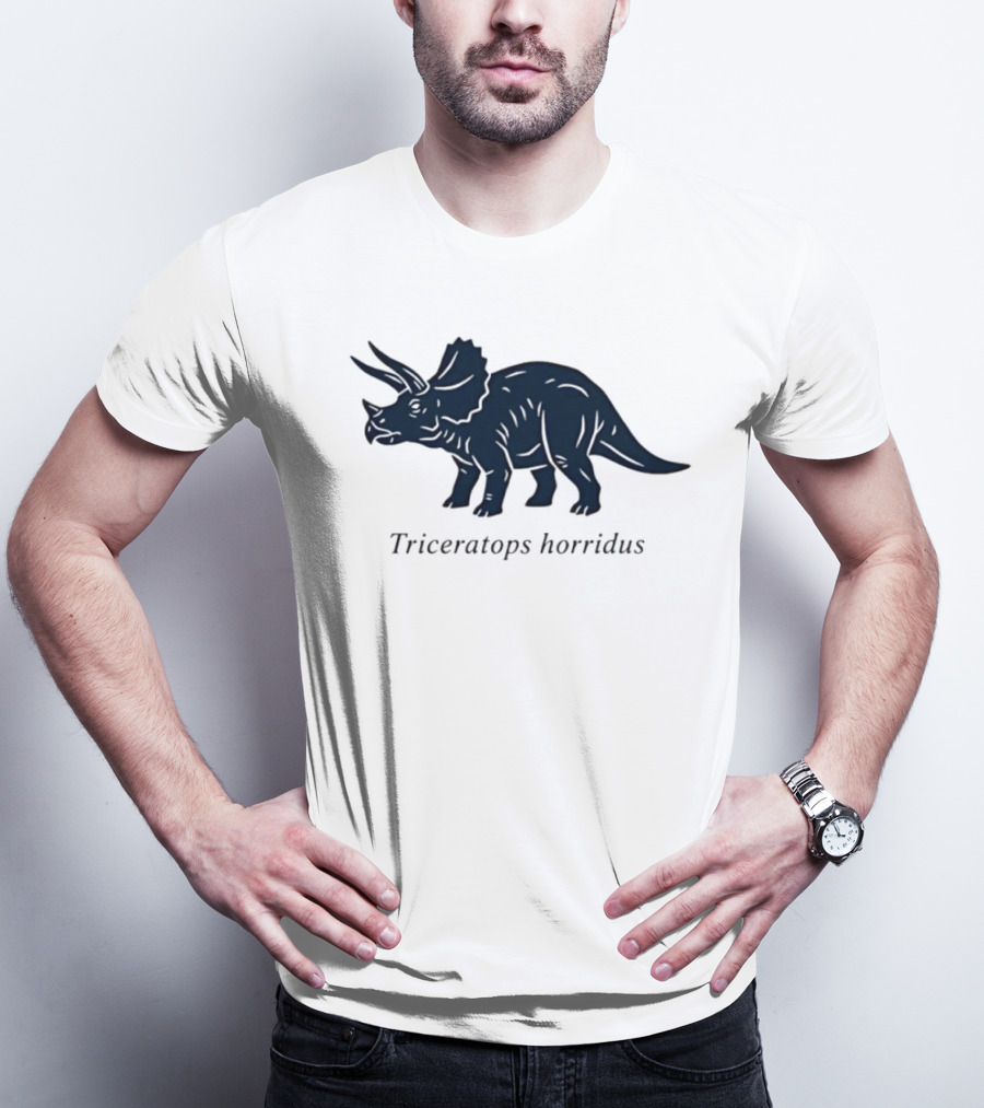 Triceratops Horridus Dinosaur Prehistoric Animal Paleontology Biology Science T-Shirt