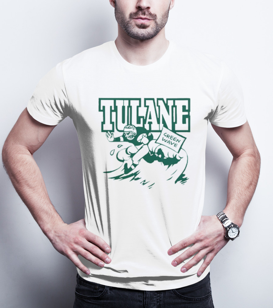 Tulane Green Wave Vintage Football Team T-Shirt