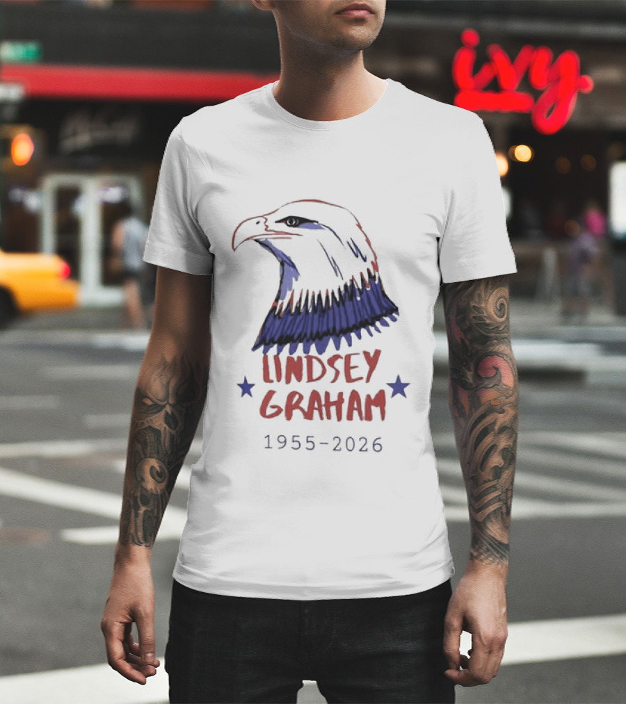 Lindsey Graham 1955 2026 Patriotic Eagle T-Shirt