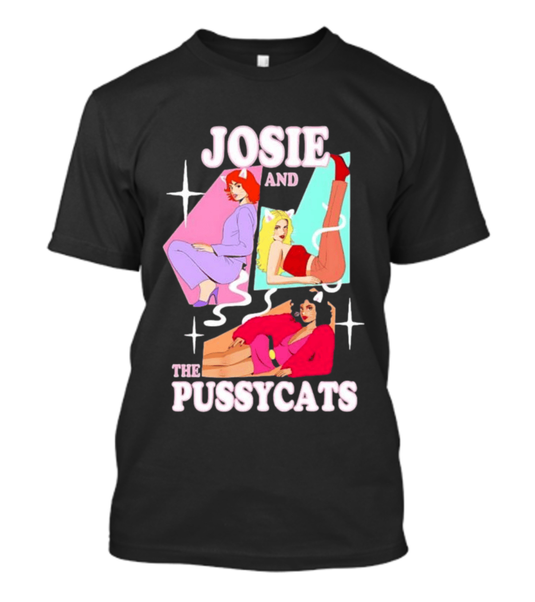Josie And The Pussycats Valerie Brown Melody Valentine Vintage Cartoon Fashion T-Shirt