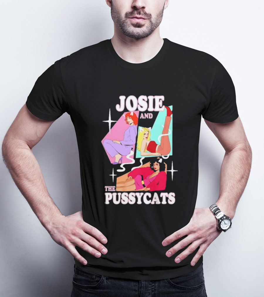 Josie And The Pussycats Valerie Brown Melody Valentine Vintage Cartoon Fashion T-Shirt