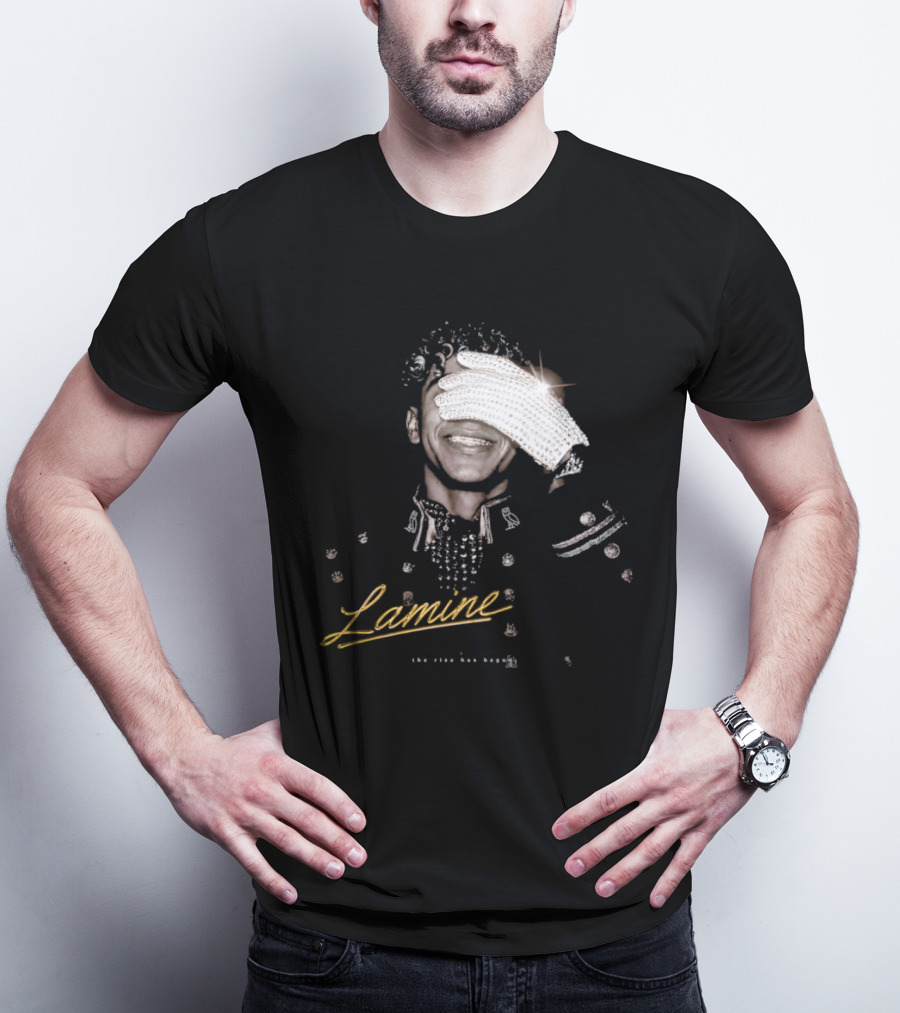 Lamine Camara Sparkling Diamond Glove The Rise Has Begun T-Shirt