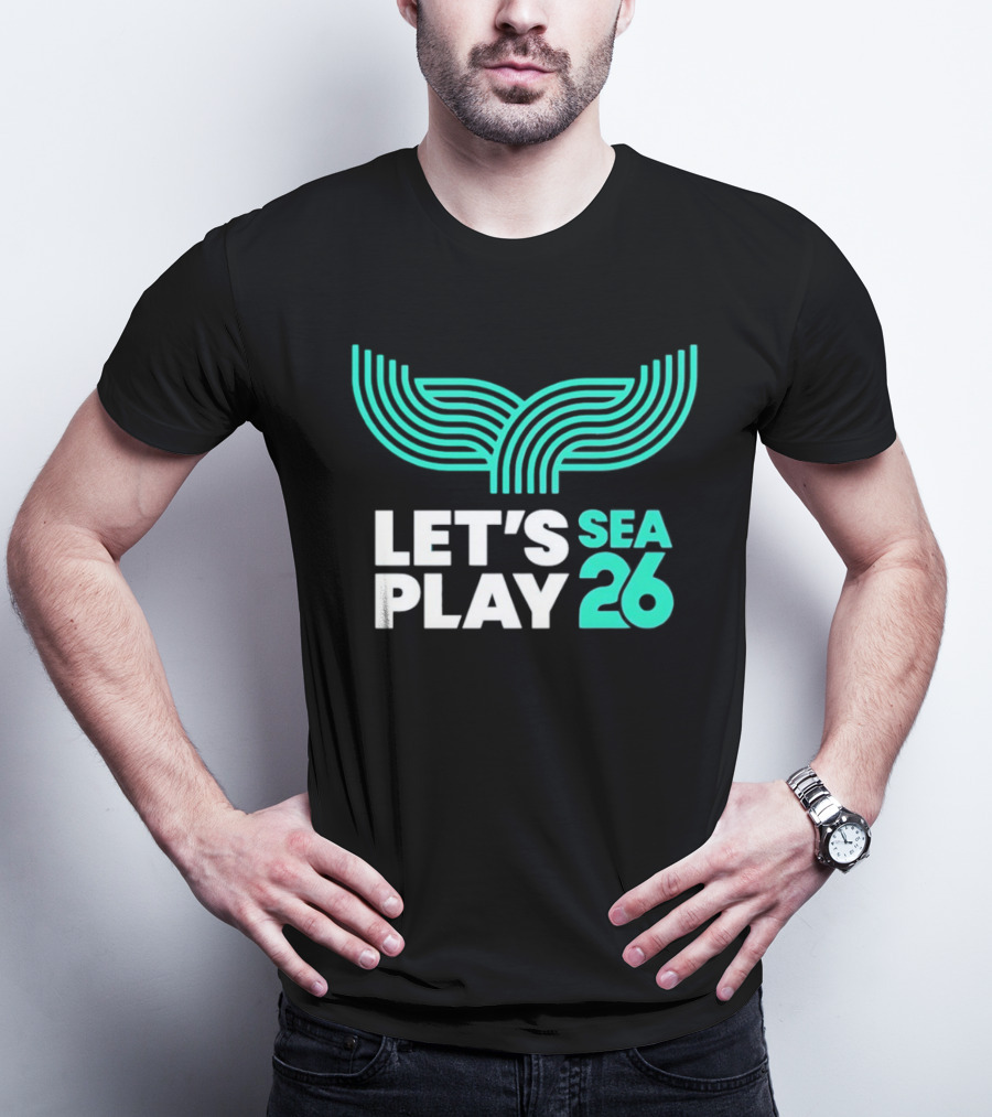 Let's Play Sea 26 The Sound Blue Seattle T-Shirt