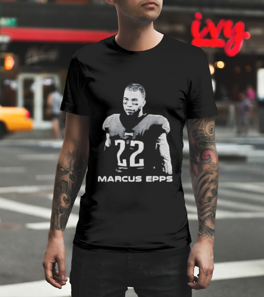Marcus Epps 22 Philadelphia Eagles NFL Football Player T-Shirt