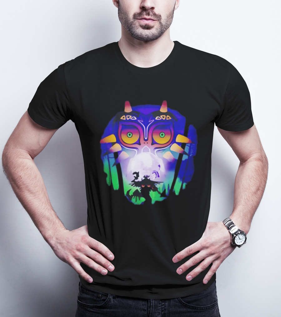 Majora's Mask Legend Of Zelda Skull Kid And Moon T-Shirt