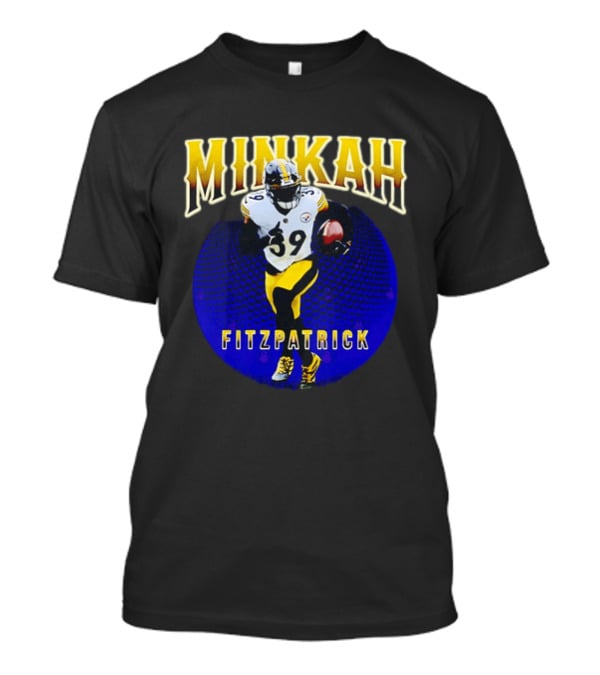 Minkah Fitzpatrick Steelers Number 39 Running Football T-Shirt