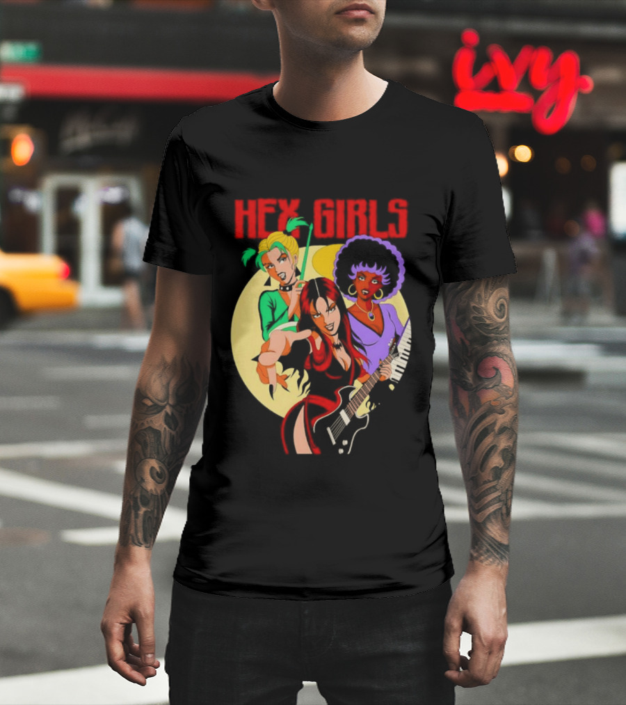 Hex Girls Scooby Doo Band Thorn Luna Dusk Animated Musical Trio T-Shirt