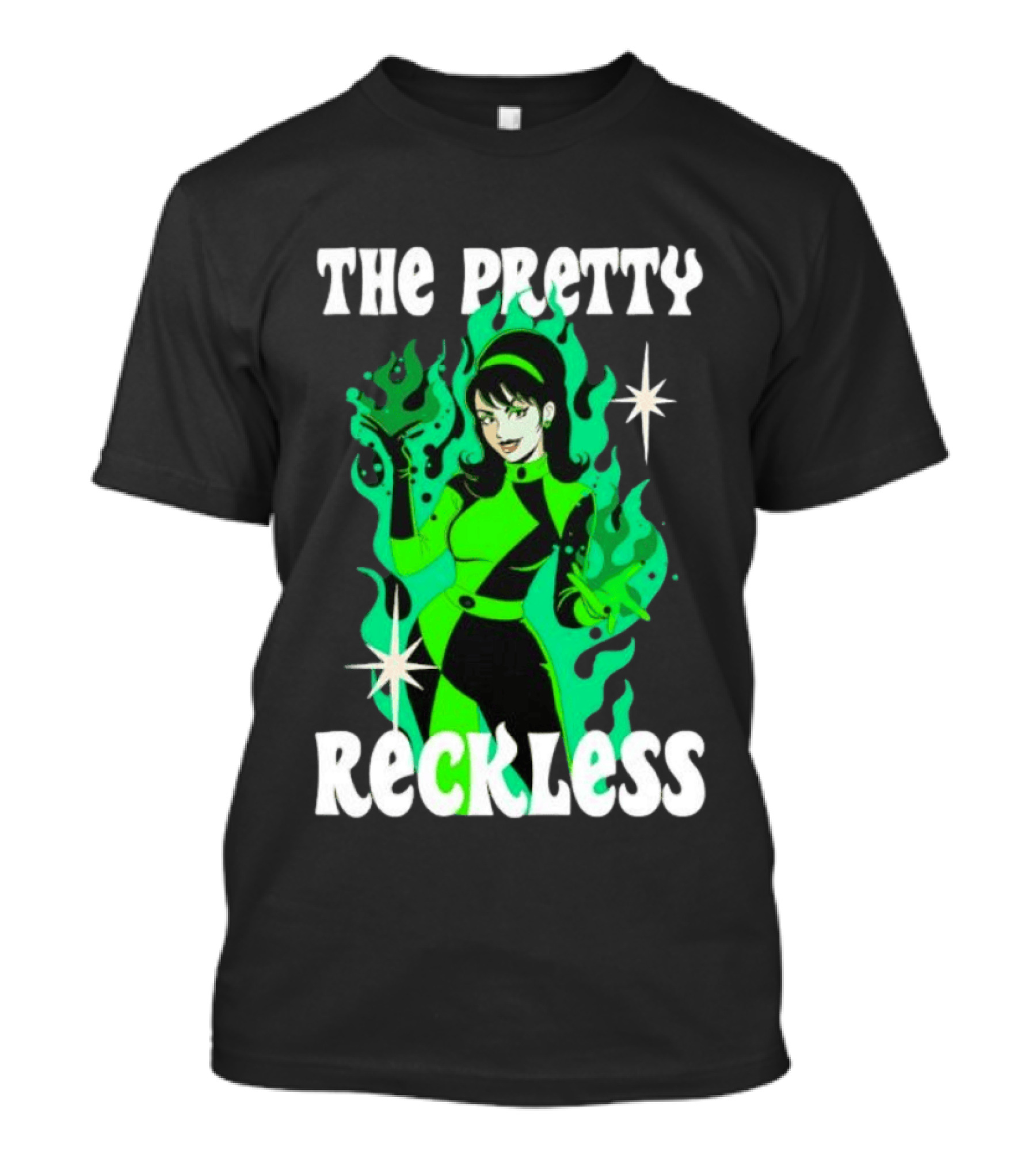 The Pretty Reckless Green Flame Witch Taylor Momsen T-Shirt