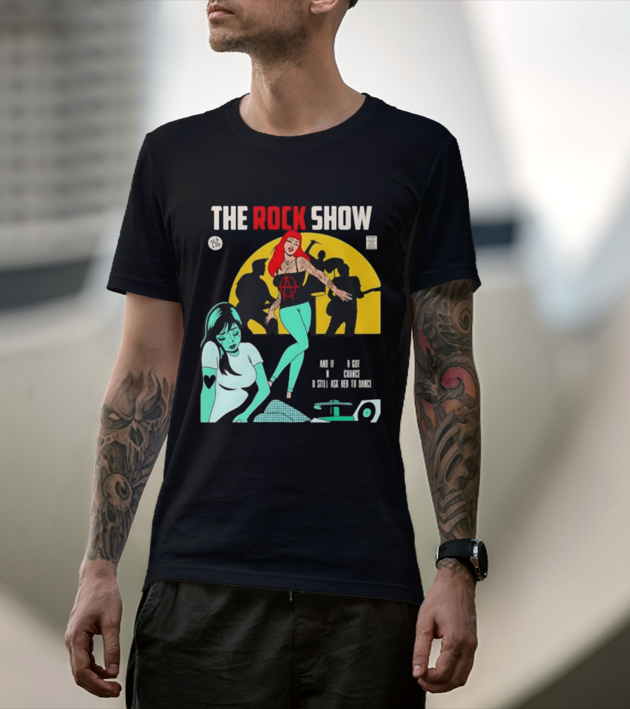 The Rock Show Comic Dance Chance Anarchy Girl Silhouette Scene T-Shirt