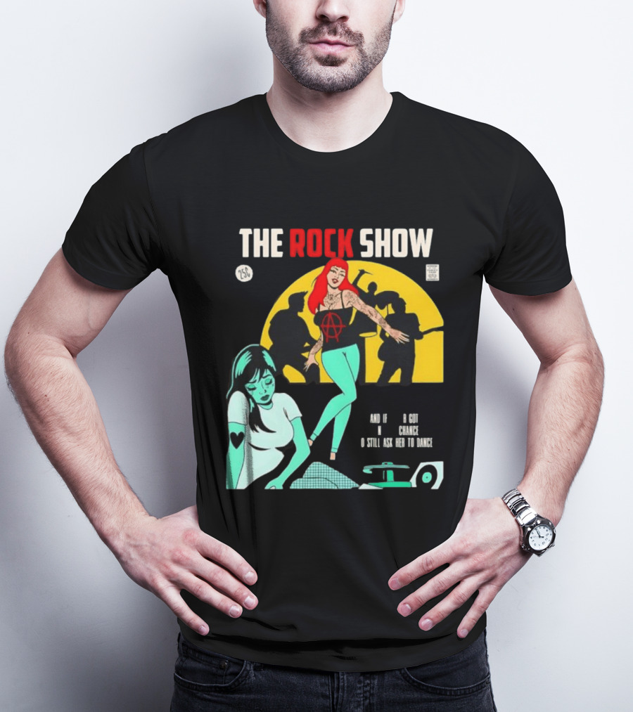 The Rock Show Comic Dance Chance Anarchy Girl Silhouette Scene T-Shirt