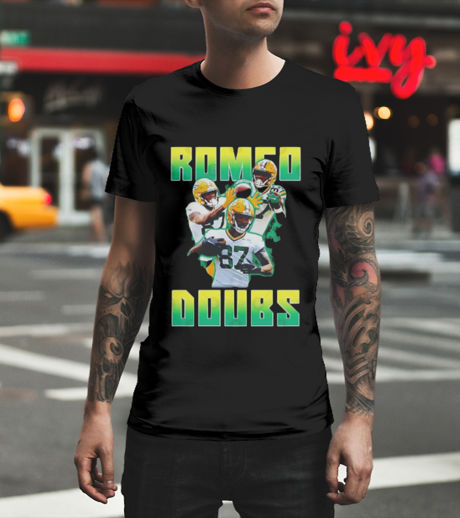 Green Bay Packers Football Romeo Doubs 87 Packers T-Shirt