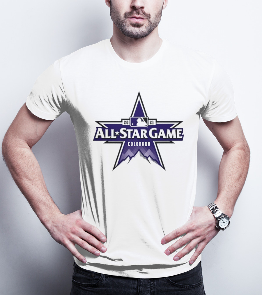 2021 MLB All Star Game Colorado Star Logo Rockies Baseball T-Shirt