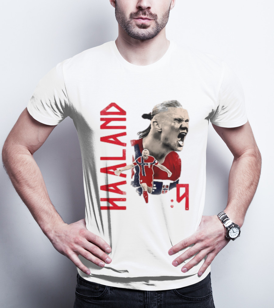 Haaland Norway National Soccer Star 9 T-Shirt