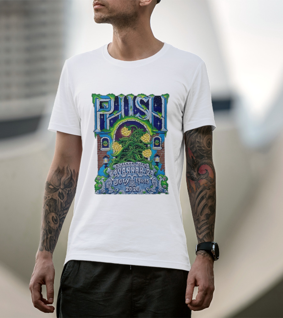 Phish Enmarket Arena Savannah Georgia July 14 15 2026 T-Shirt