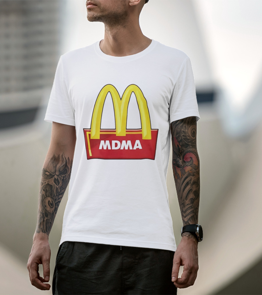 MDMA McDonald's Parody Golden Arches T-Shirt