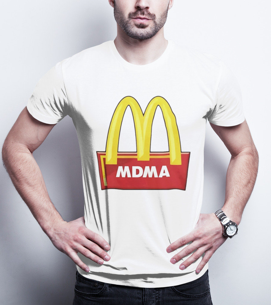 MDMA McDonald's Parody Golden Arches T-Shirt