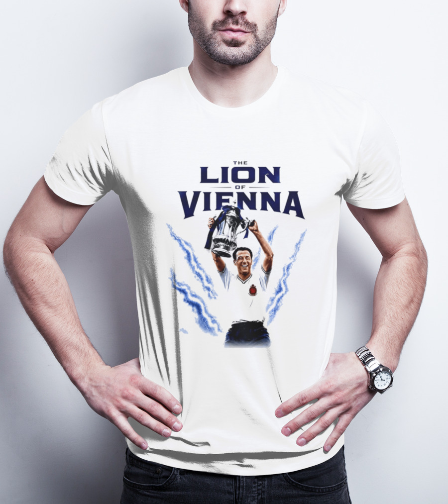 The Lion Of Vienna Nat Lofthouse Celebrating Bolton Football Victory T-Shirt
