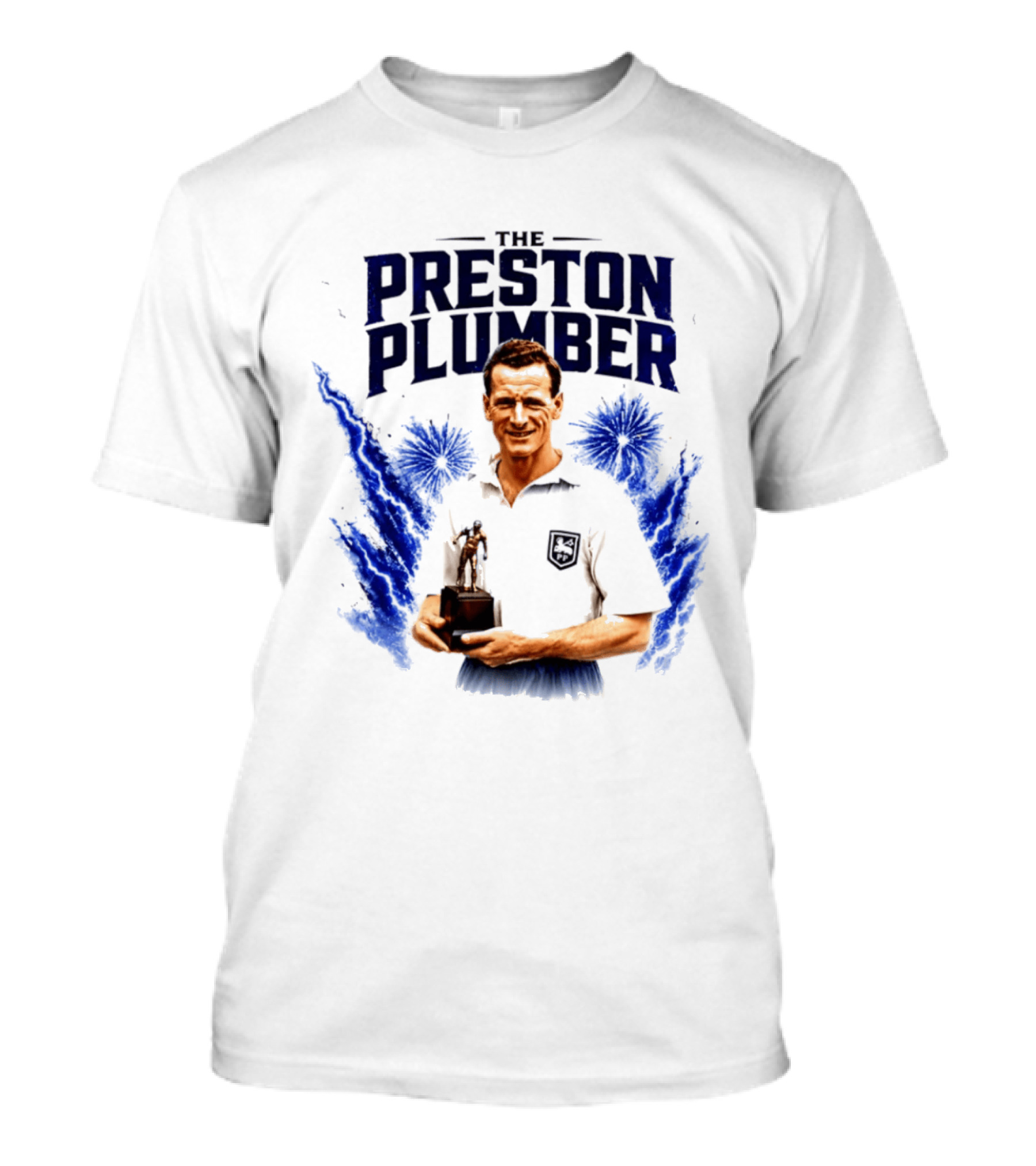The Preston Plumber Tom Finney Football Legend T-Shirt