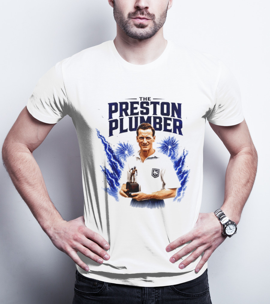 The Preston Plumber Tom Finney Football Legend T-Shirt