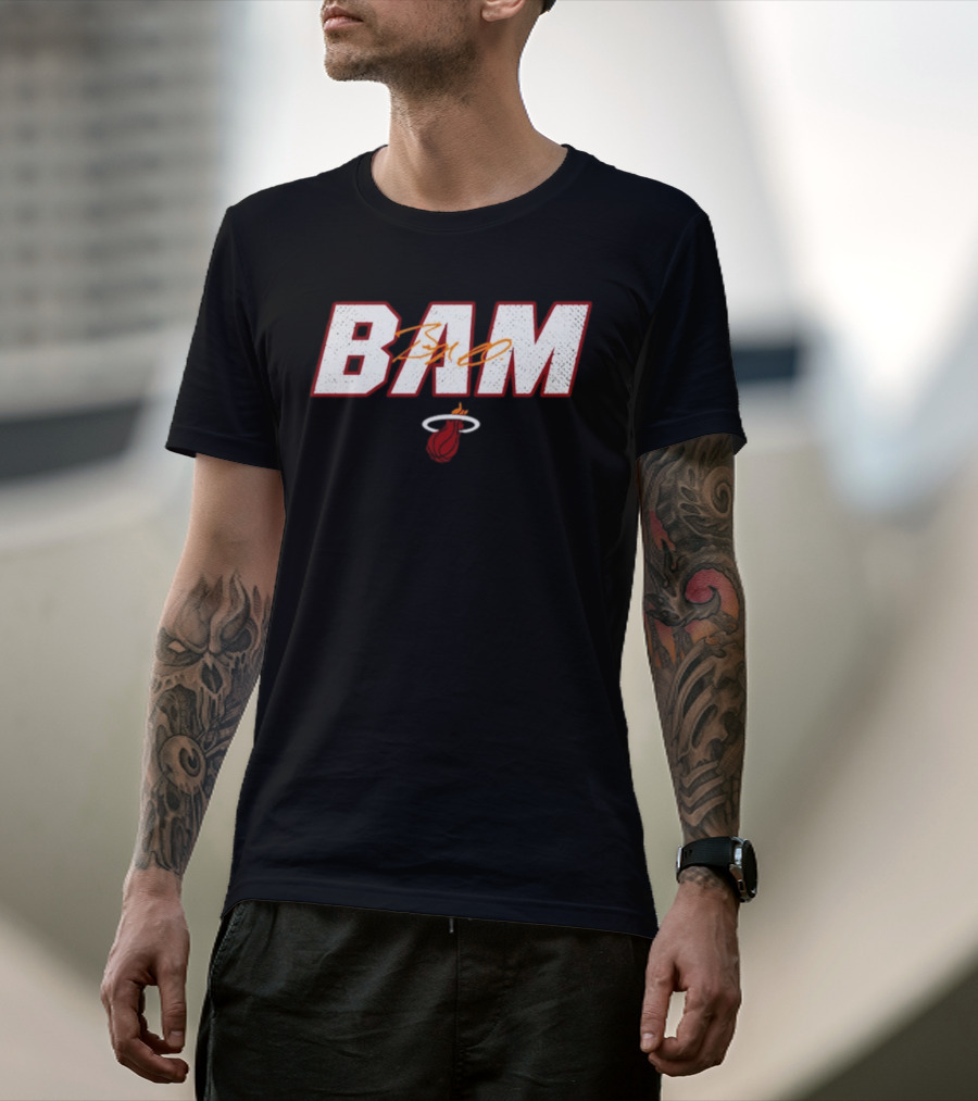 Bam Adebayo Miami Heat Fan Gear T-Shirt