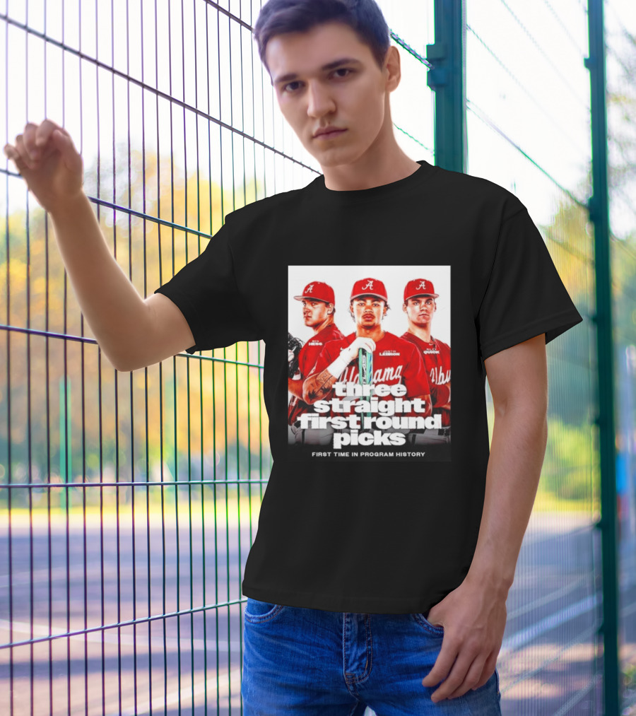 Ben Hess Justin Lebron Riley Quick Alabama Three Straight First Round Picks First Time In Program History T-Shirt