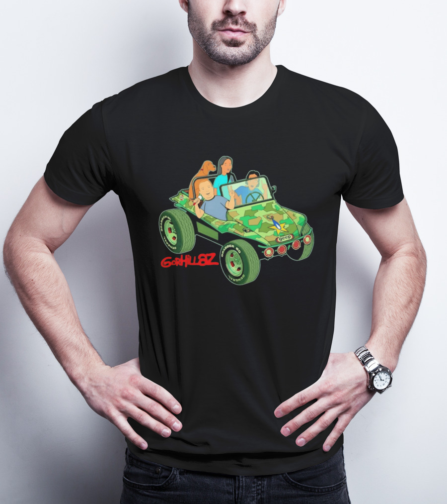 Gorhillaz Geep Bobby Hill Connie Souphanousinphone Unique Crossover Jeep Adventure T-Shirt