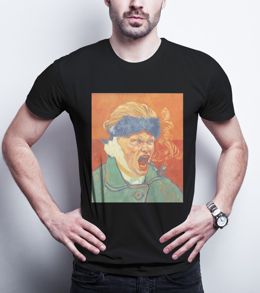 Erling Haaland Van Gogh Pipe Smoking T-Shirt