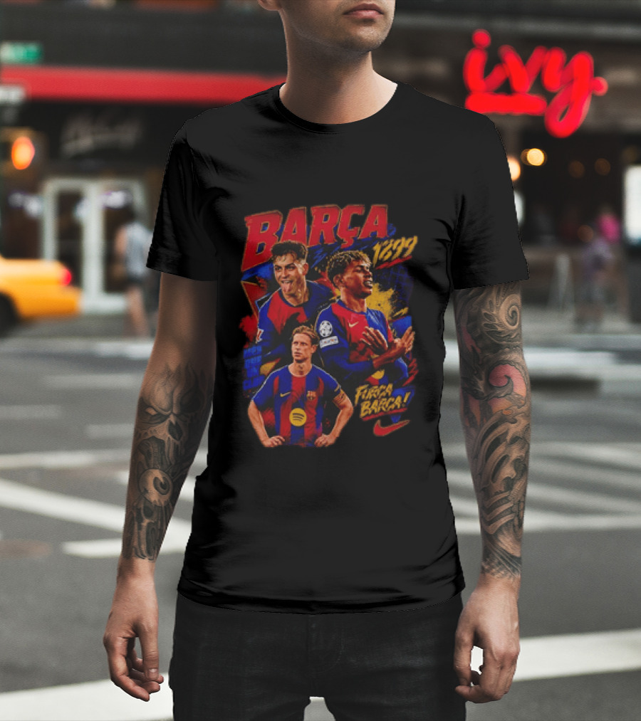 Barça 1899 Força Barça Soccer Pride Sports T-Shirt