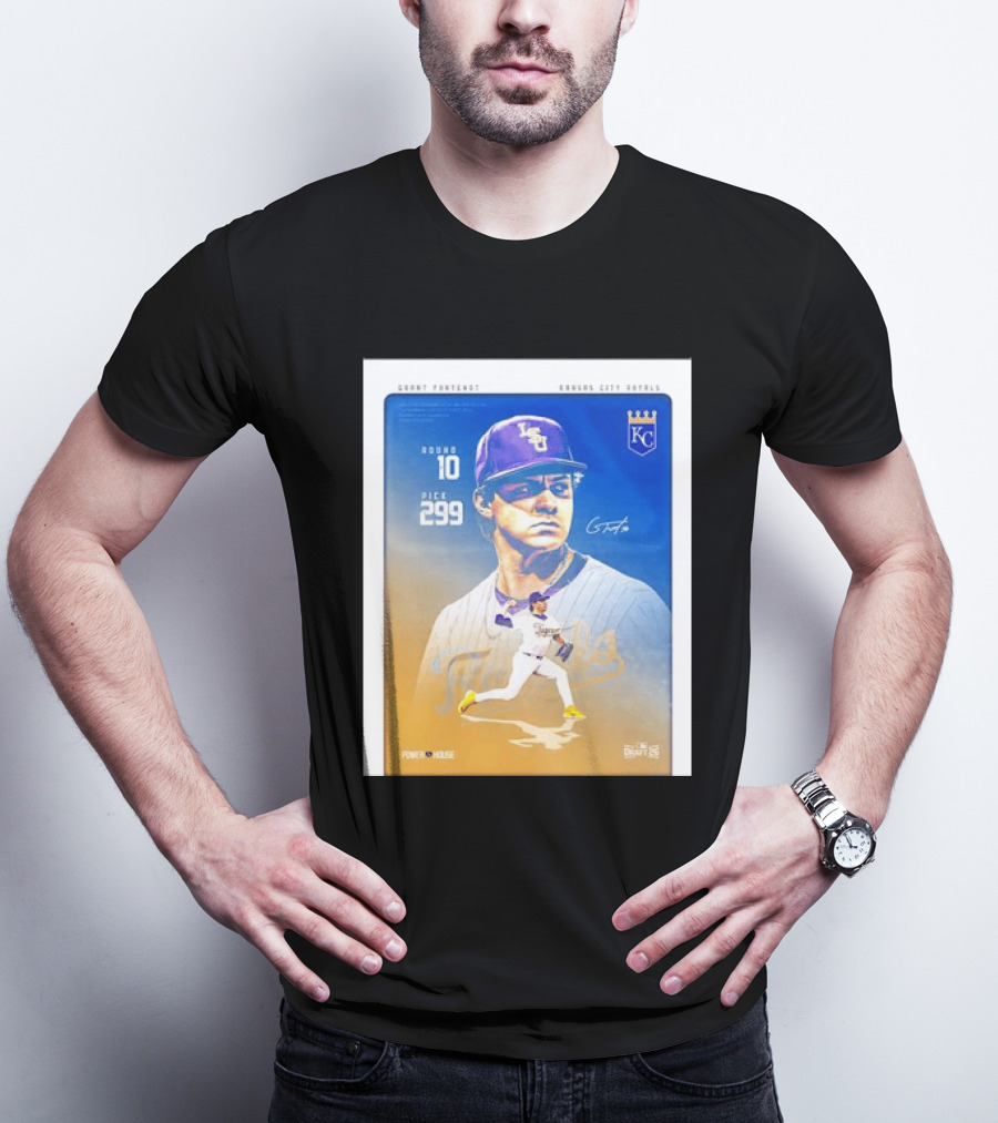 Grant Fontenot Kansas City Royals MLB Draft Round 10 Pick 299 T-Shirt