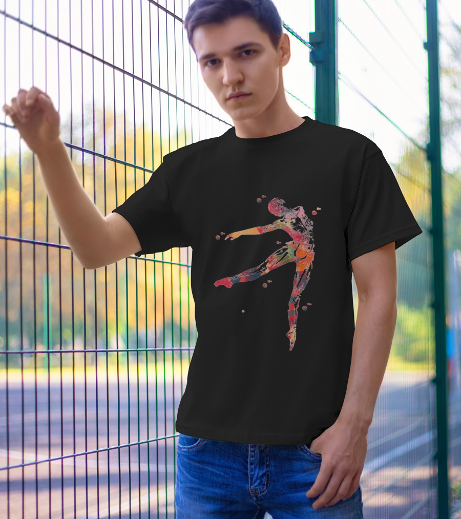 Dancer Anatomy Kinesiology Artistic Colorful Motion T-Shirt