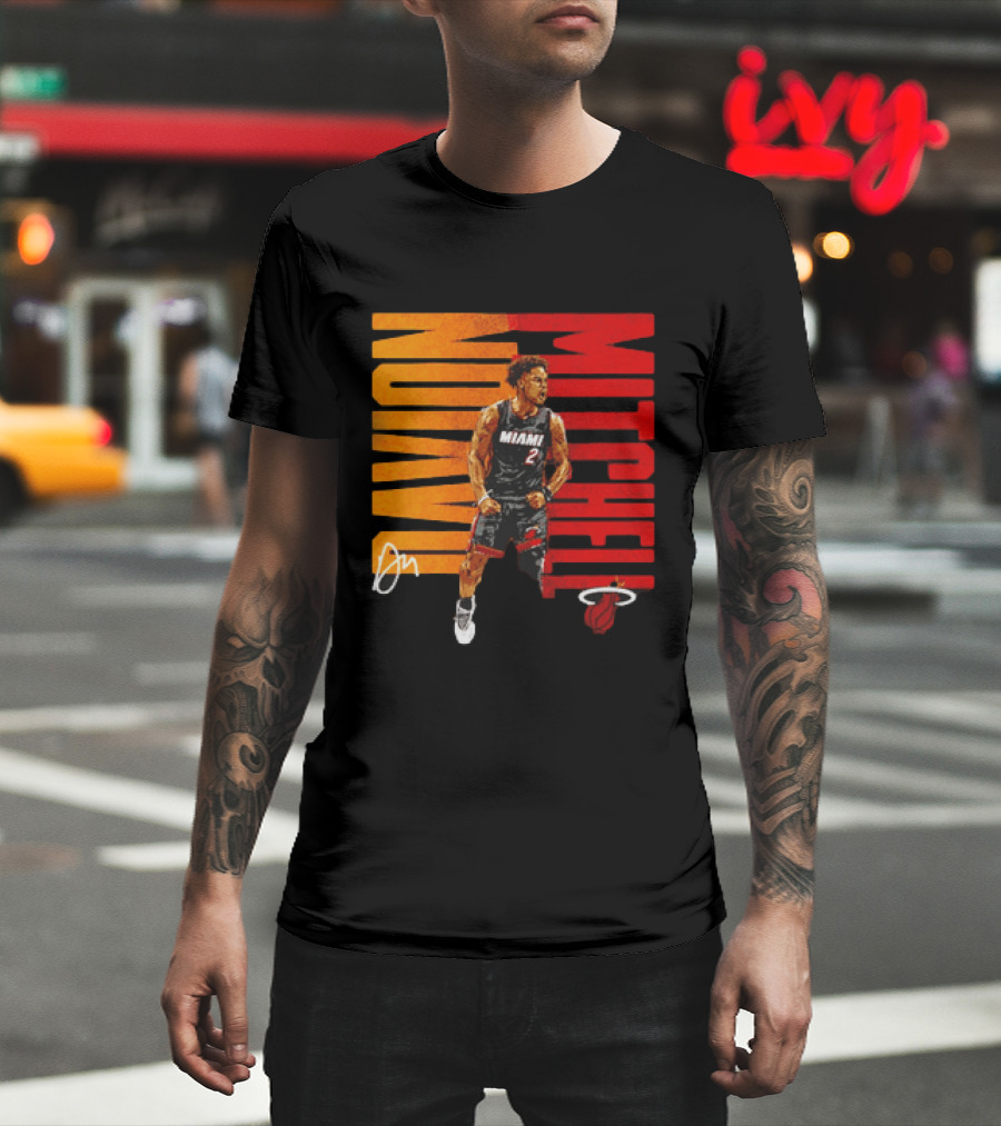 Davion Mitchell Miami Heat Number 2 Basketball Player T-Shirt
